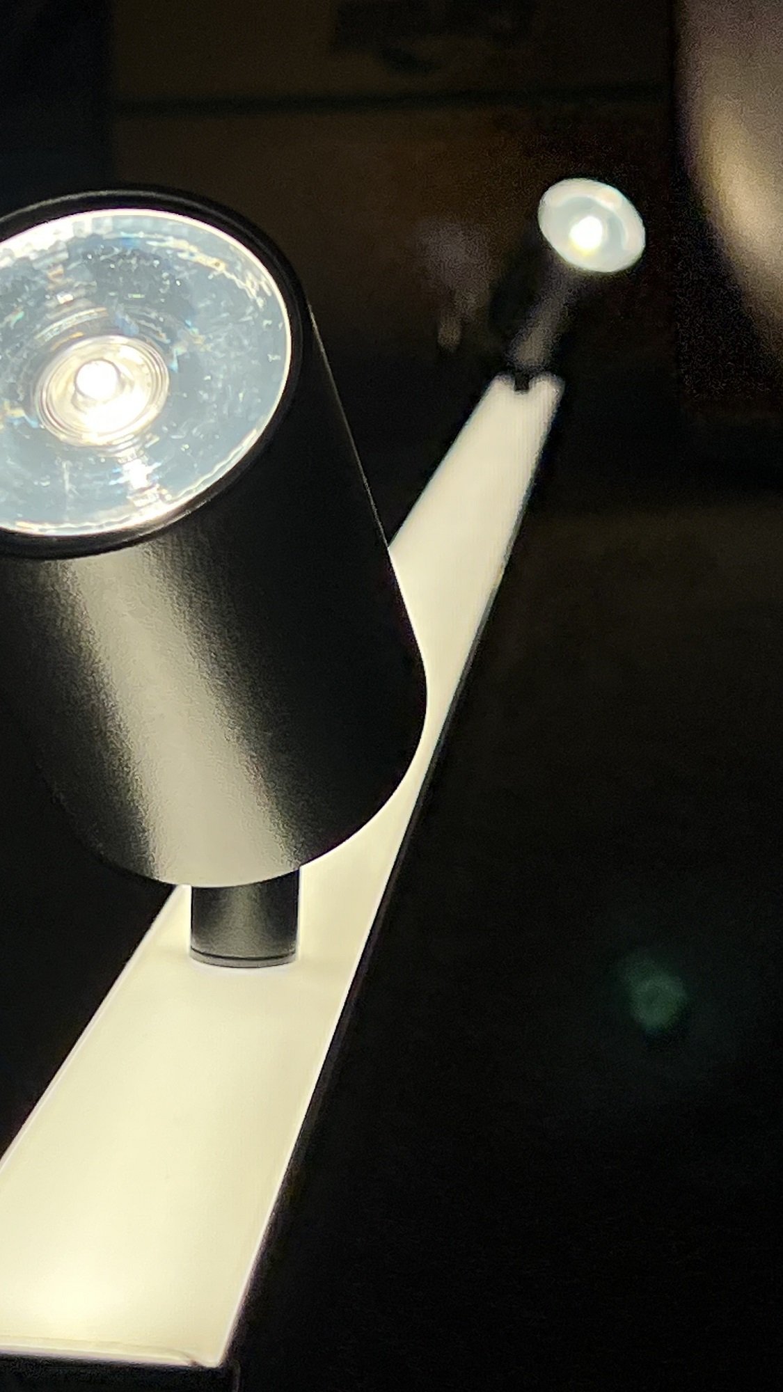 Luminária Perfil Embutir Preto LED 72W 24V 3 Metros com 3 Spots para ...