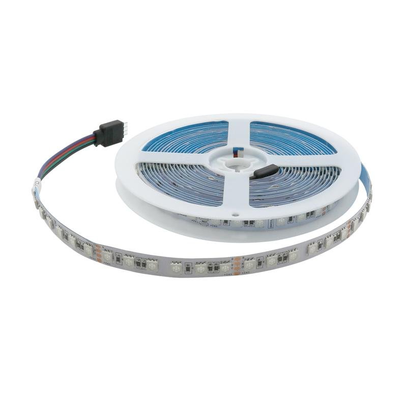 Fita LED RGB Smart 5 Metros Interno 8W/M 24V IP20 IRC80 98LED/M - Astra LED FT-5920