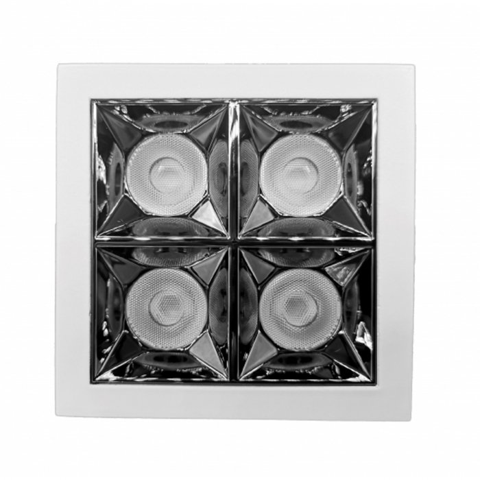 SPOT DE EMBUTIR LED MINI DOWNLIGHT QUADRADO 24° 2700K 10W BIV 7,5X7 ...