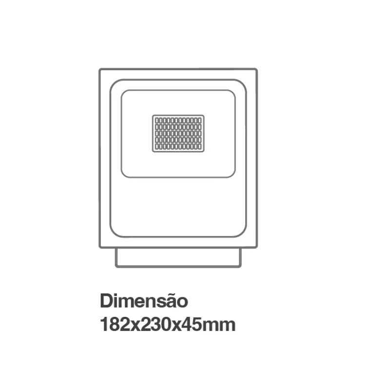 REFLETOR PROJETOR LED EXTERNO 6000K 30W BIVOLT 23X18,2X4,5CM ALUMÍNIO ...