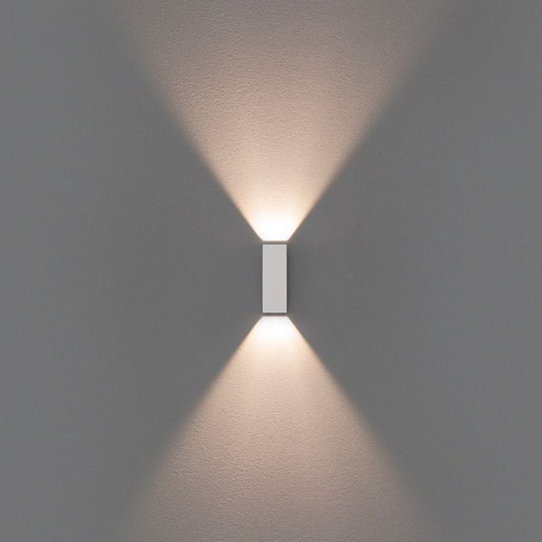 Arandela Led Wall Mini Retangular Facho Duplo Aberto 3000K 5W 10x3,6x2cm - Stella STH9730BR/30