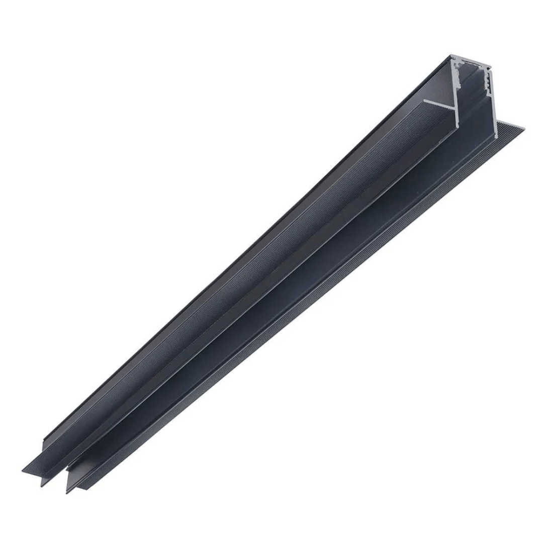 Perfil Linear de Embutir System Alumínio Preto 1 Metro - Bella BY001E1