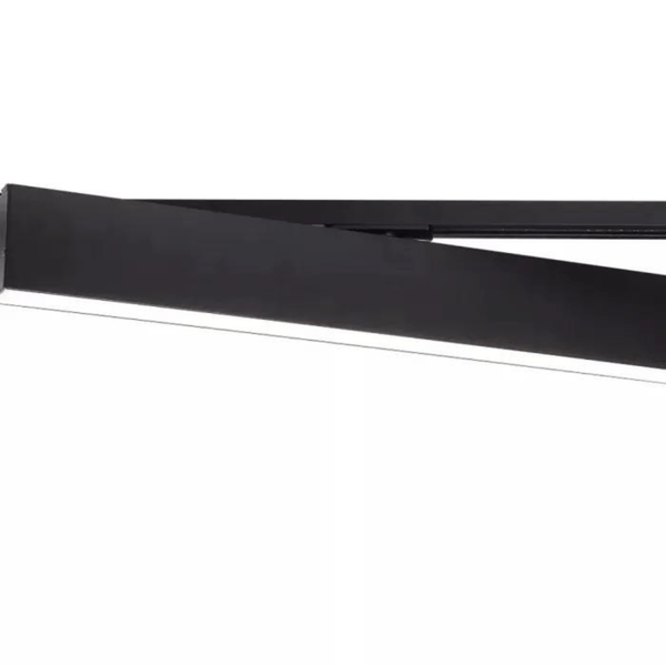 Plafon para Trilho Neo Bar LED Bivolt Alumínio Preto 58X4X7,5CM 20W ...