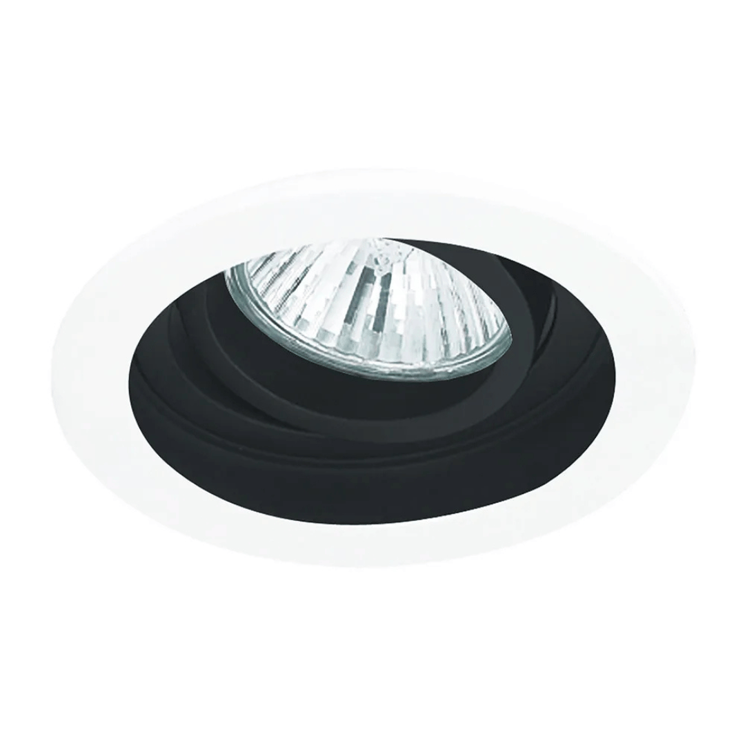 Spot de Embutir Conecta Branco e Preto (d)9cm (a)4.5cm 1xgu10 Mr11 ...