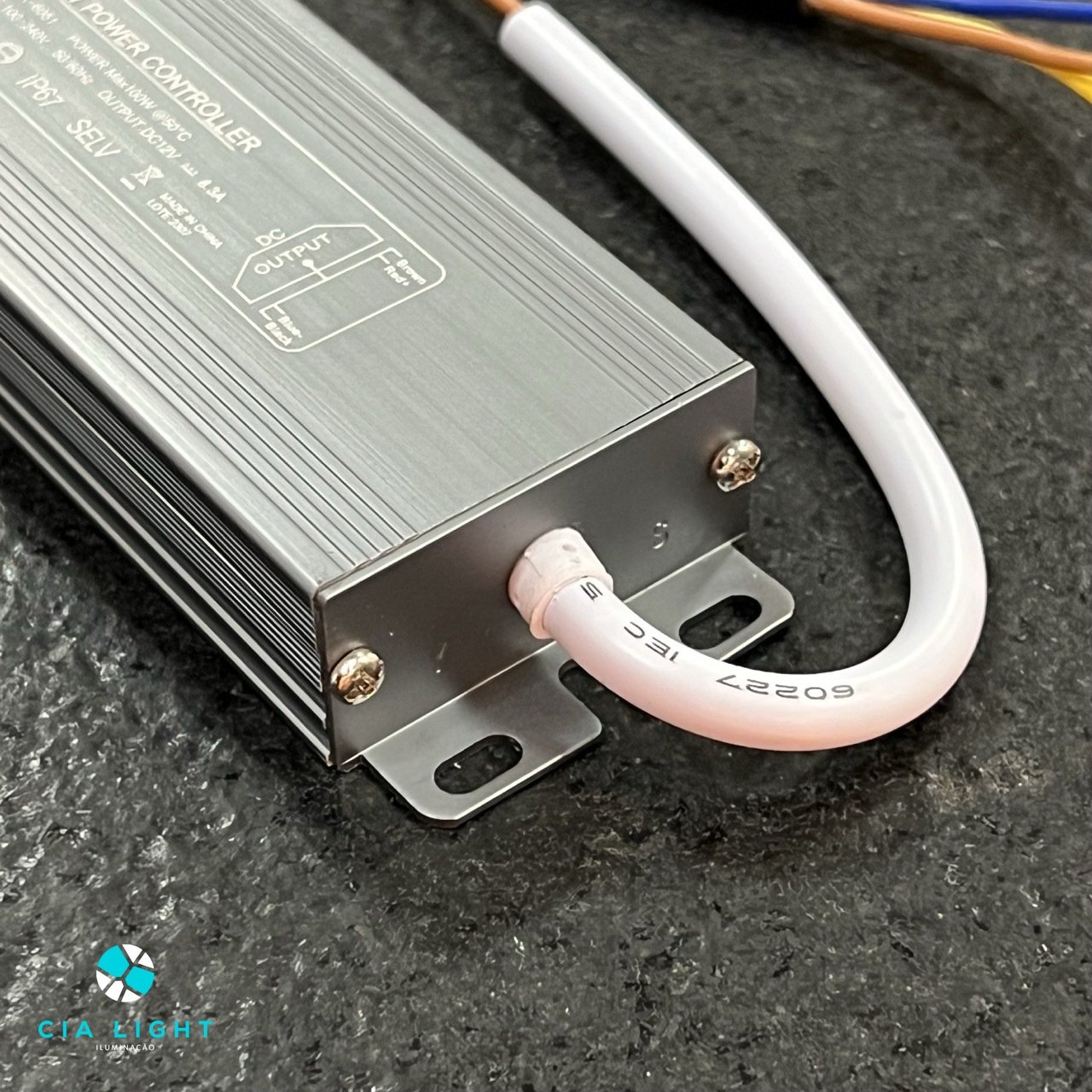 Fonte Driver Blindada IP67 Slim 12V 8,33A 100W - Astra LED