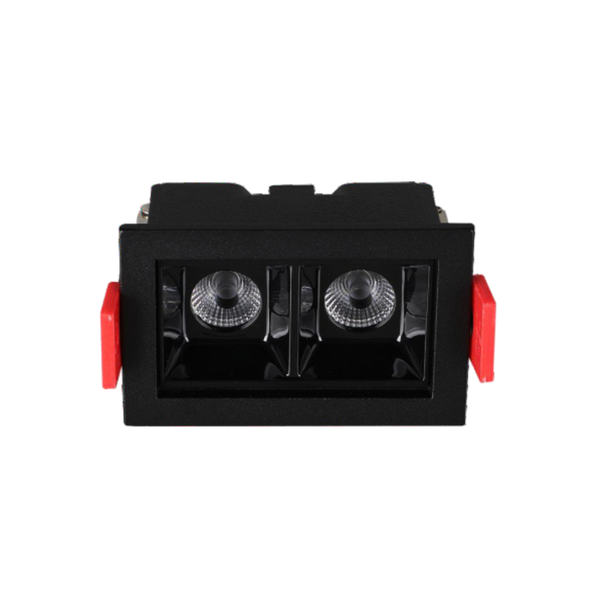 Spot de Embutir Downlight Retangular Evon 2 Focos 4000K 4W 6,8x4,5cm ...