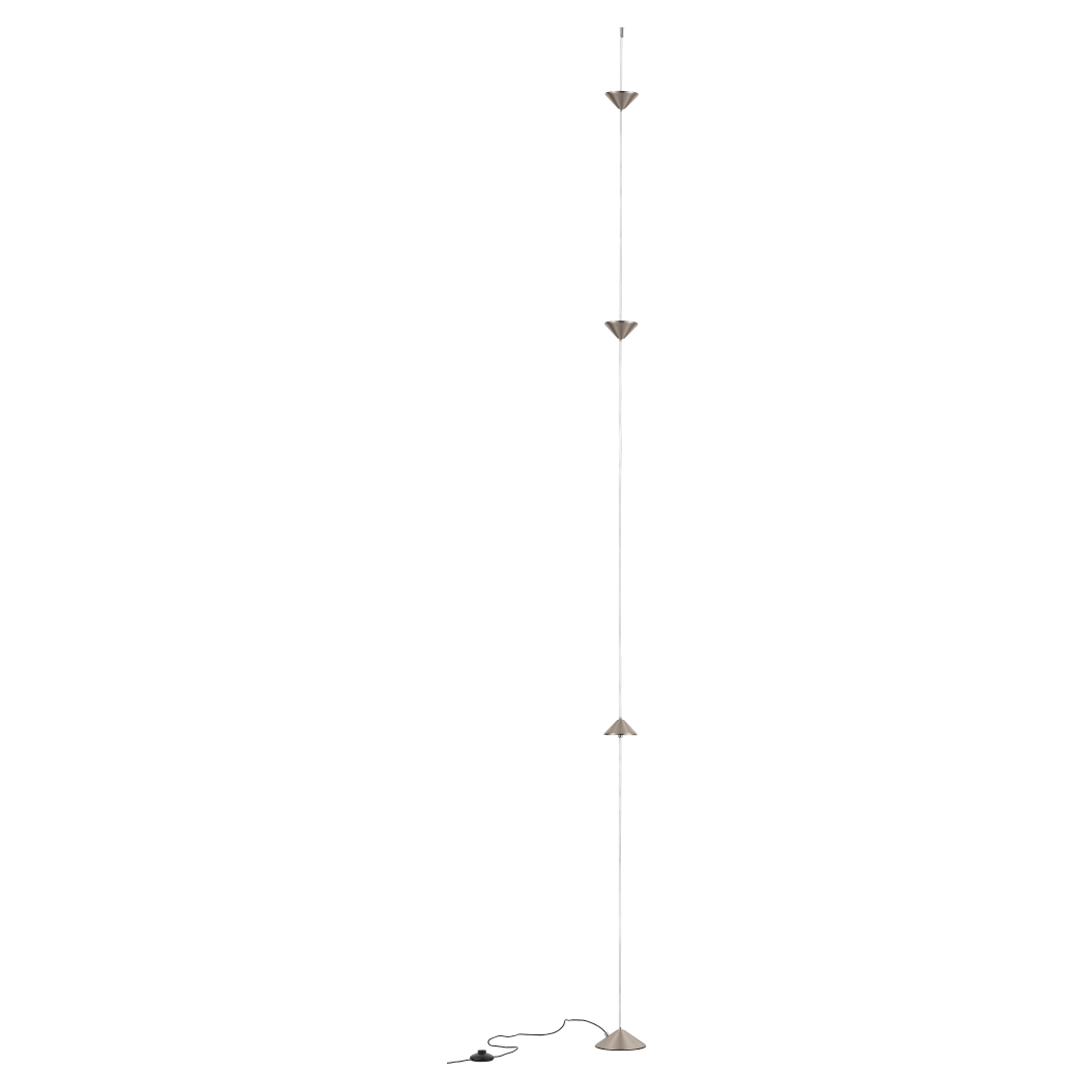 Luminária de Chão LED Lira Metal 300cm Asjutável 24W 3000K 1920LM ...