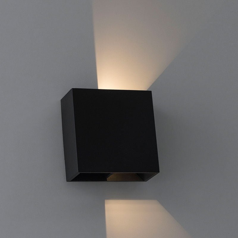 Arandela de Parede LED Dron Quadrado Facho Duplo Ajustável Externo 3000K 4W Bivolt 12x12x5cm ...