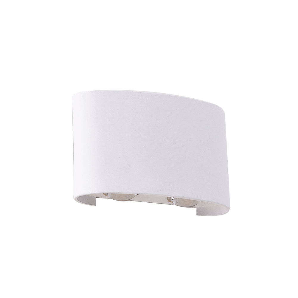 Arandela de Parede LED Ranne Retangular Facho Duplo Aberto Externo 3000K 12W Bivolt 8x12,5x3cm ...