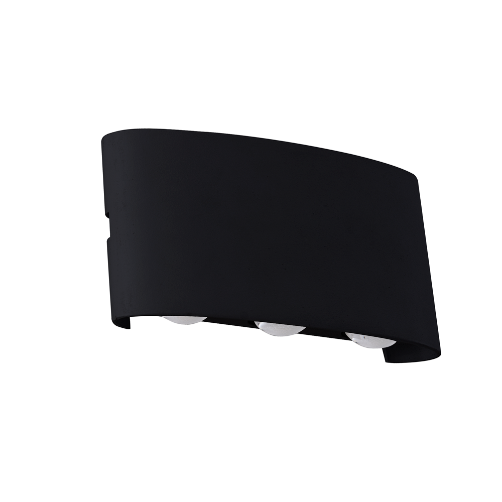 Arandela de Parede LED Ranne Retangular Facho Duplo Aberto Externo 3000K 18W Bivolt 8x16,5x4cm ...