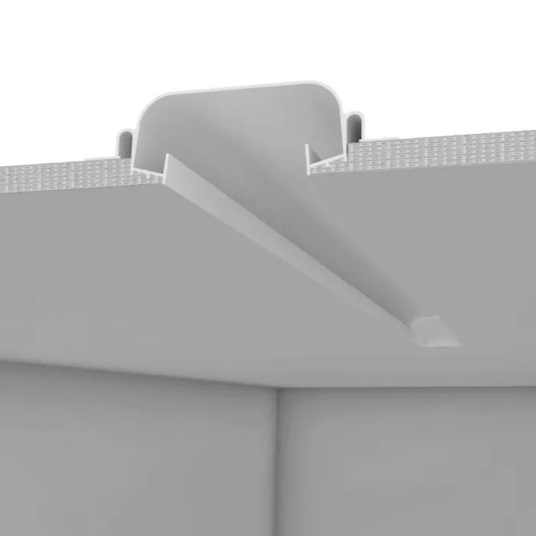 Perfil de Embutir No Frame Line Up Duplo Linear 250x13,5cm Alumínio ...