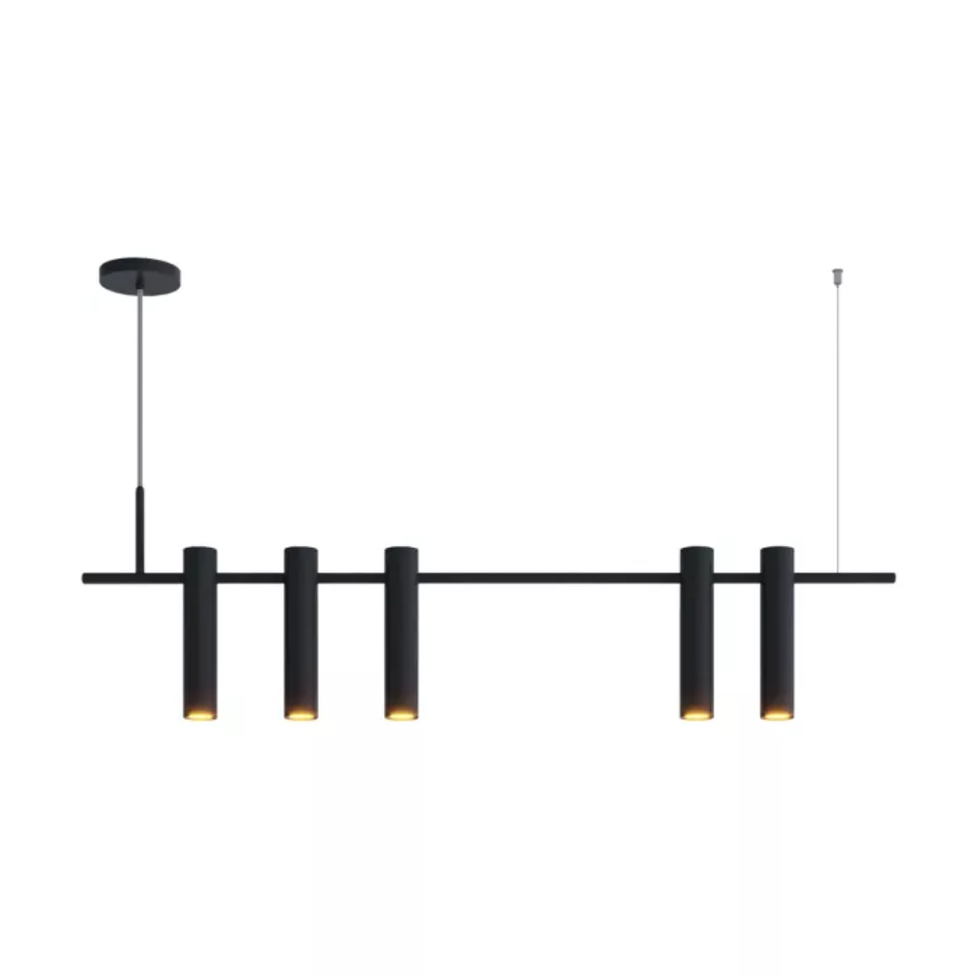 Luminária Pendente Cetus 5 Spots 25x160cm Alumínio - Montare 315.160 Branco